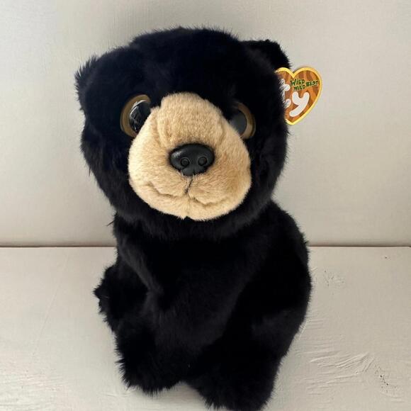 Toys | Ty Wild Wild Best Collection Midnight The Black Bear Rare 1 Inch ...